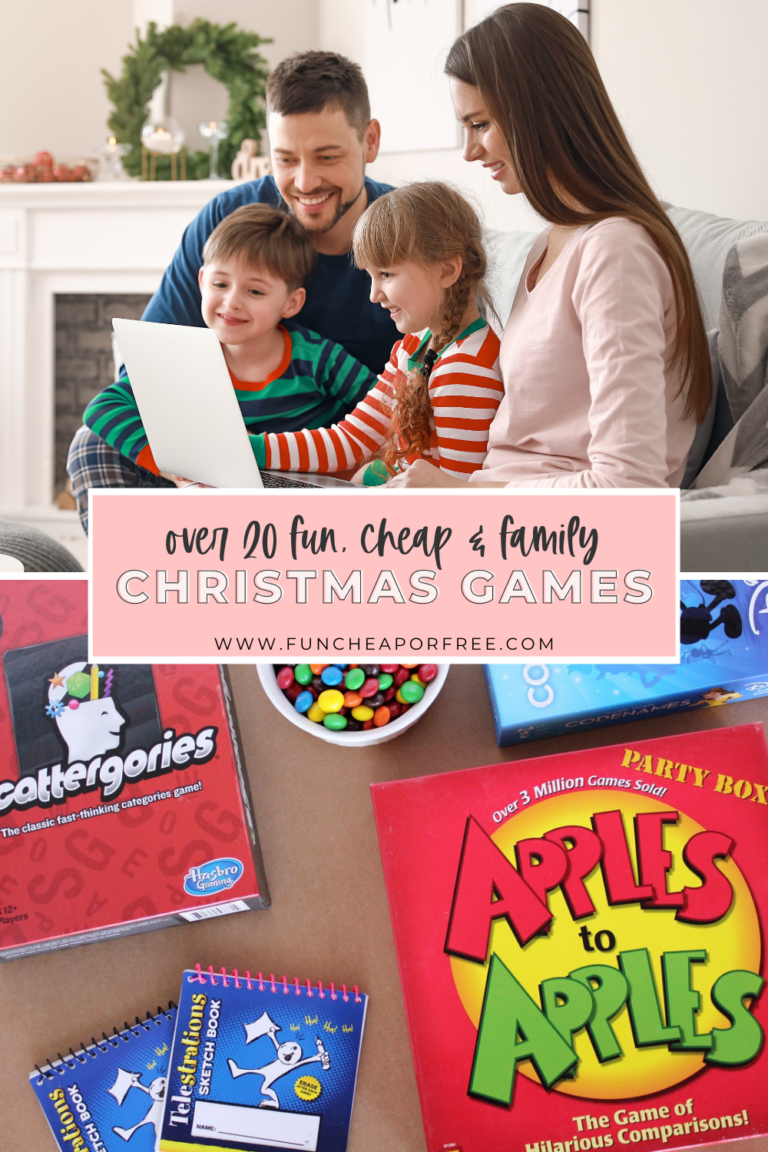 20+ Fun Christmas Games + a FREE Printable! - Fun Cheap or Free