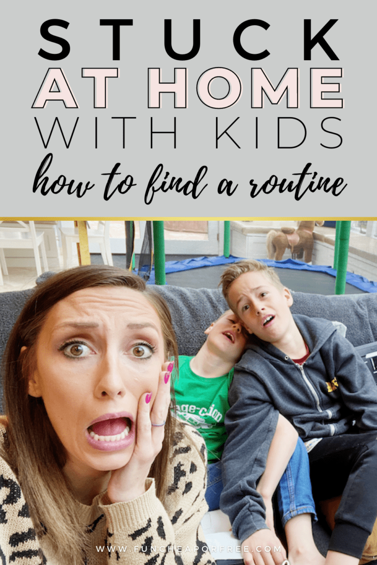 Stuck At Home With Kids, Our Actual Block Schedule - Fun Cheap or Free